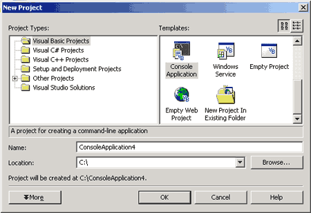 Ejemplo de aplicación de consola