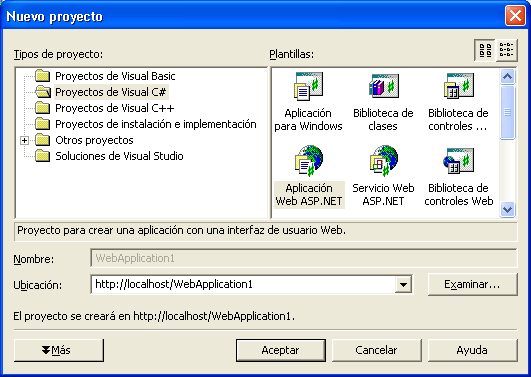 Configuración de una aplicación de ASP.NET